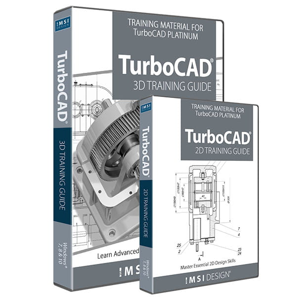2D/3D Training Guide Bundle for TurboCAD, English | Blitzhandel24