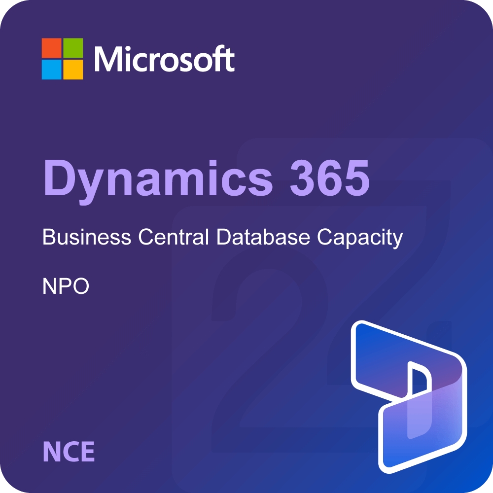 Microsoft Dynamics 365 Business Central Database Capacity - NPO (NCE)