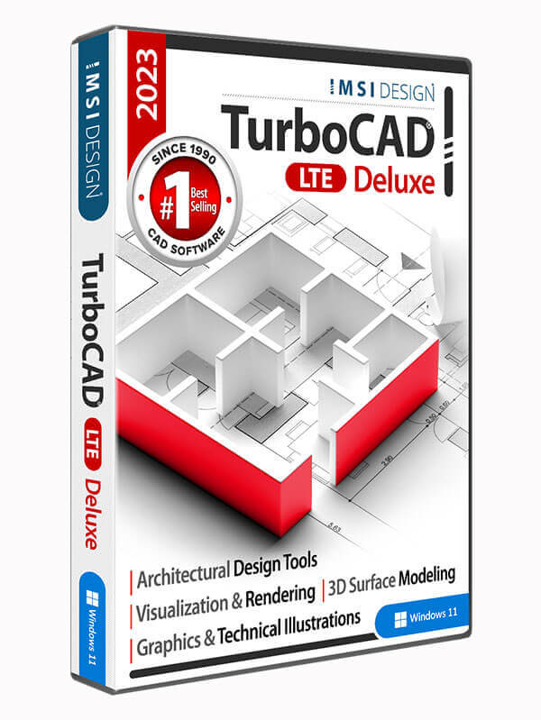 TurboCAD 2023 Deluxe | Upgrade from TurboCAD Designer