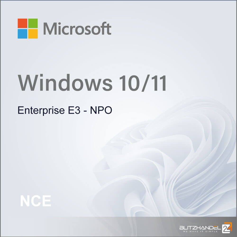 Microsoft Windows 10/11 Enterprise E3 - NPO (NCE)