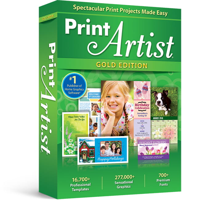 Print Artist 25 Gold, English
