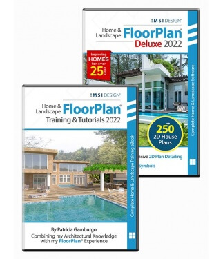 FloorPlan 2022 Deluxe & Training Bundle - Windows Version, English