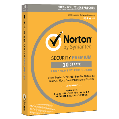 Symantec Norton Security Premium 3.0, 10 devices | Blitzhandel24