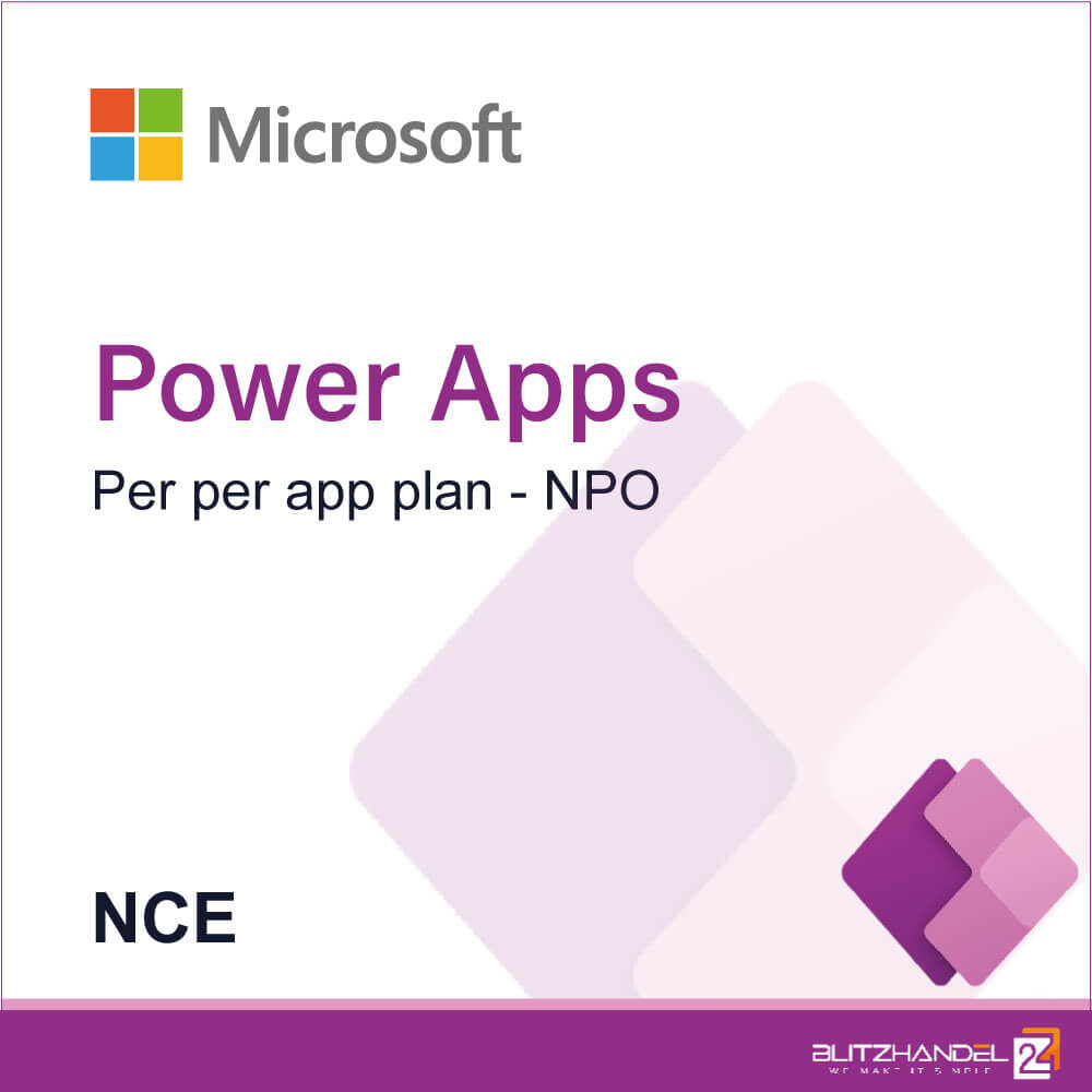 Microsoft Power Apps per app plan - NPO (NCE)