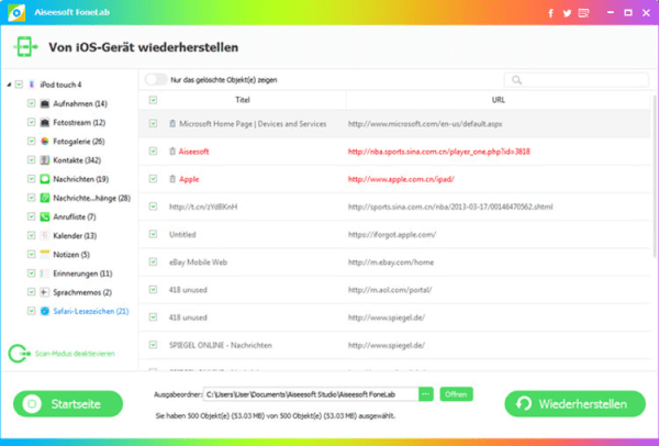 FoneLab - iPhone Data Recovery