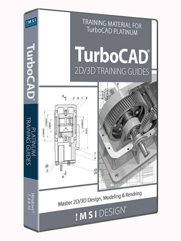 2D/3D Training Guide Bundle for TurboCAD, English