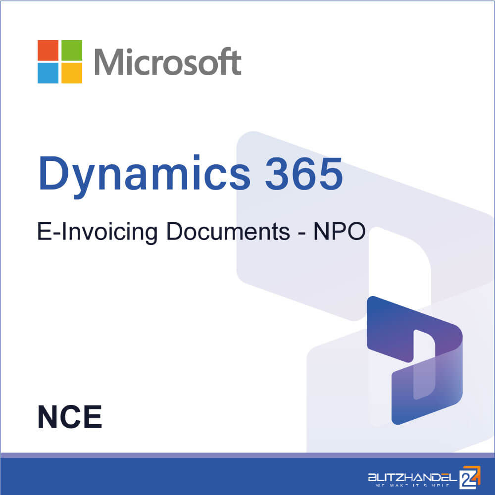 Microsoft Electronic Invoicing Add-on for Dynamics 365 - NPO (NCE)