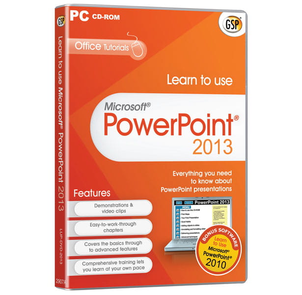 Learn to use Microsoft PowerPoint 2013, English